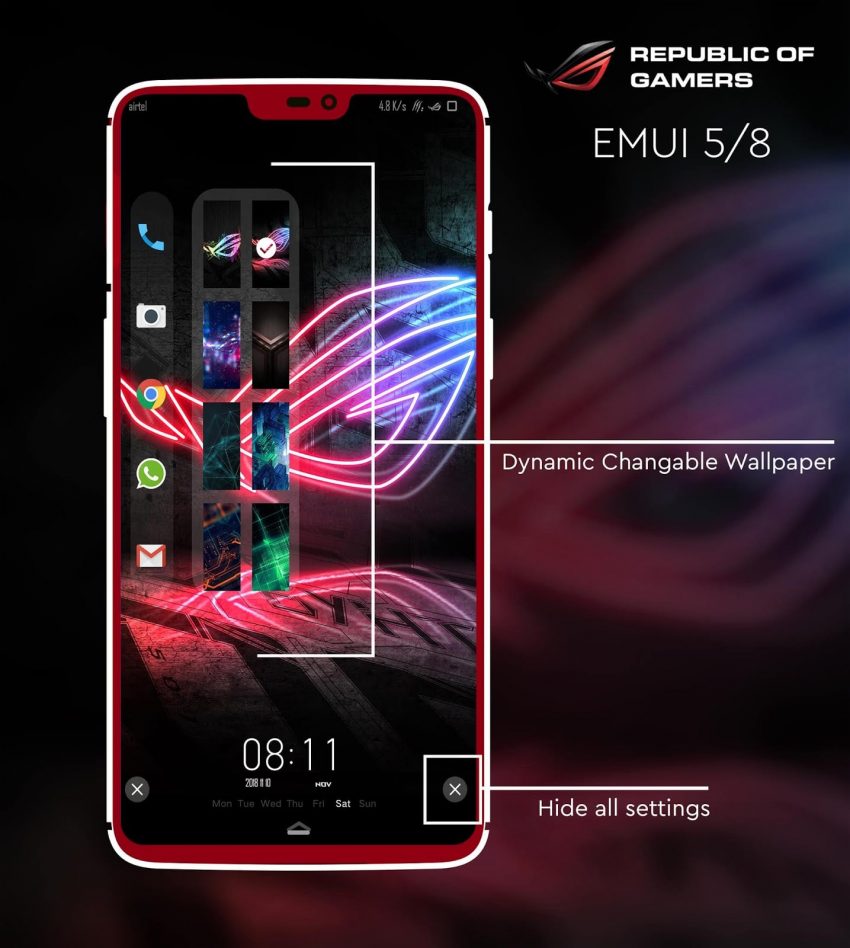 Asus ROG Theme EMUI 5/8/9 | Asus ROG Theme Huawei & Honor Phones ...