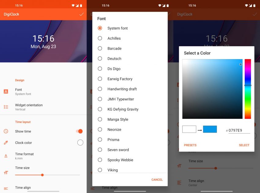 DigiClock: Customizable Aesthetic Clock Widget - Download EMUI Themes ...