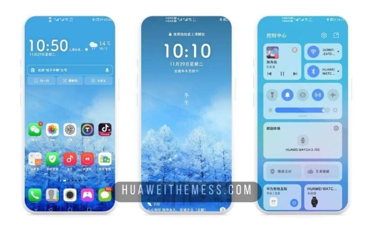 Winter iOS Theme for EMUI, HarmonyOS and MagicUI - Download EMUI Themes ...